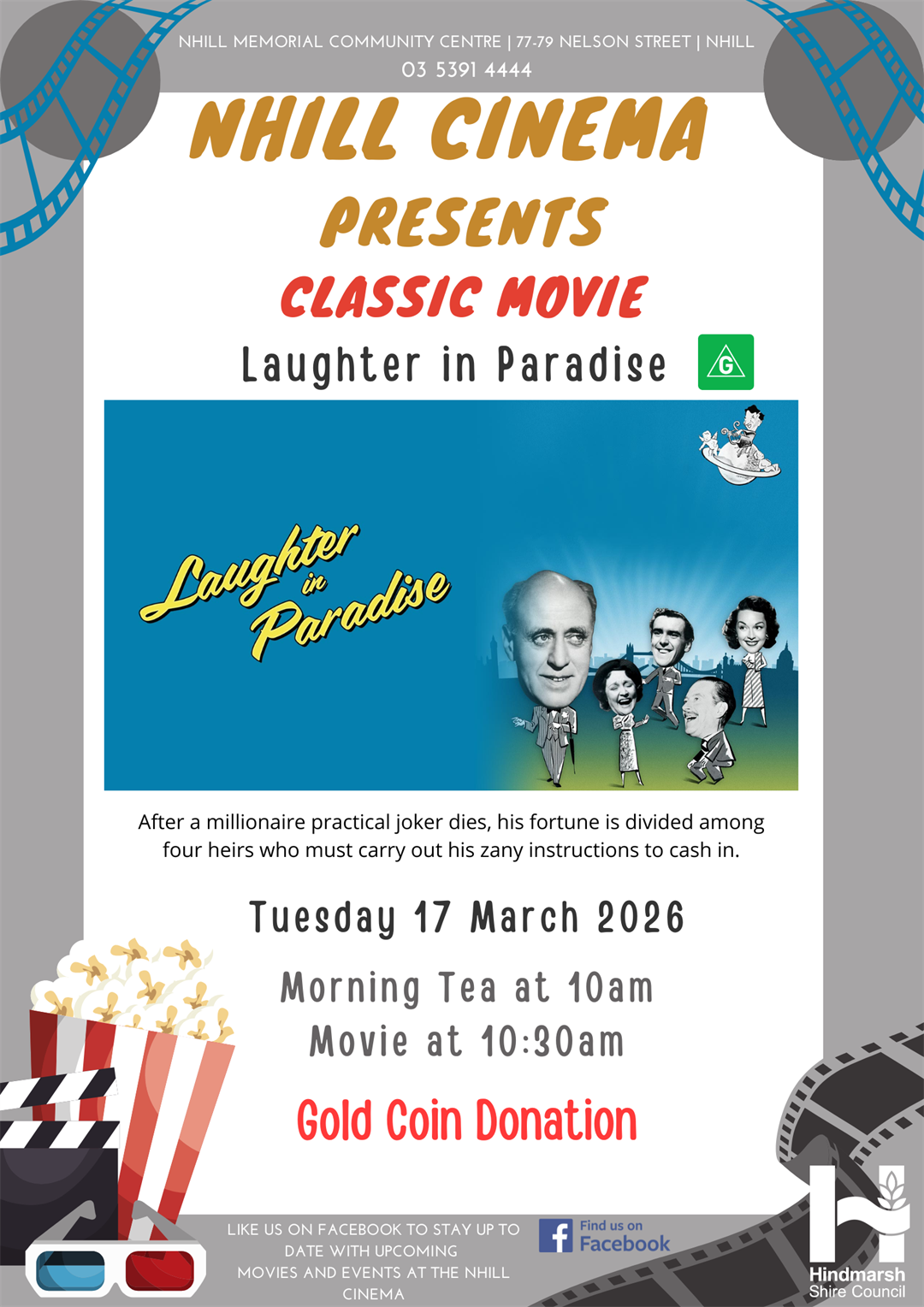 Classic Movie: Laughter in Paradise Hindmarsh Shire Council