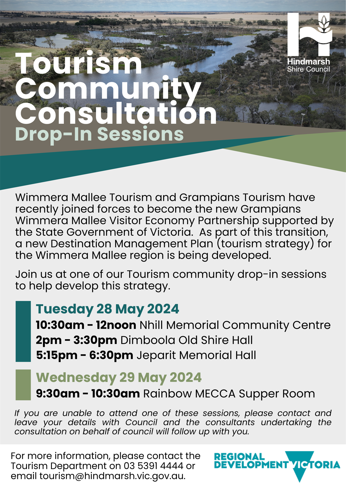 Tourism Community Consultation Drop-in Session Dimboola Hindmarsh Shire ...