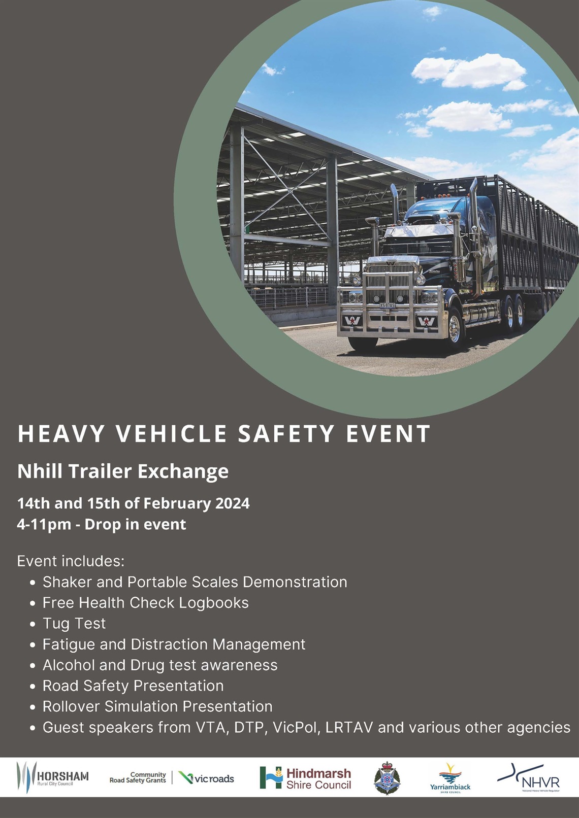 Heavy Vehicle Safety Drop-In Sessions Hindmarsh Shire Council