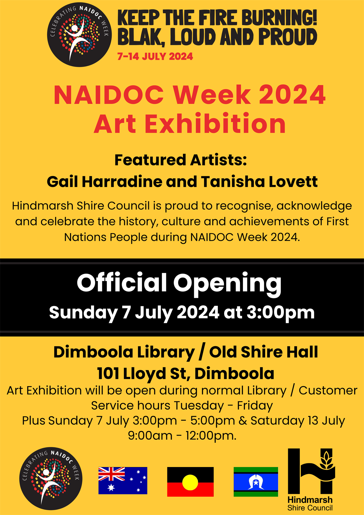 NAIDOC WEEK 2024 ART EXHIBITION Hindmarsh Shire Council